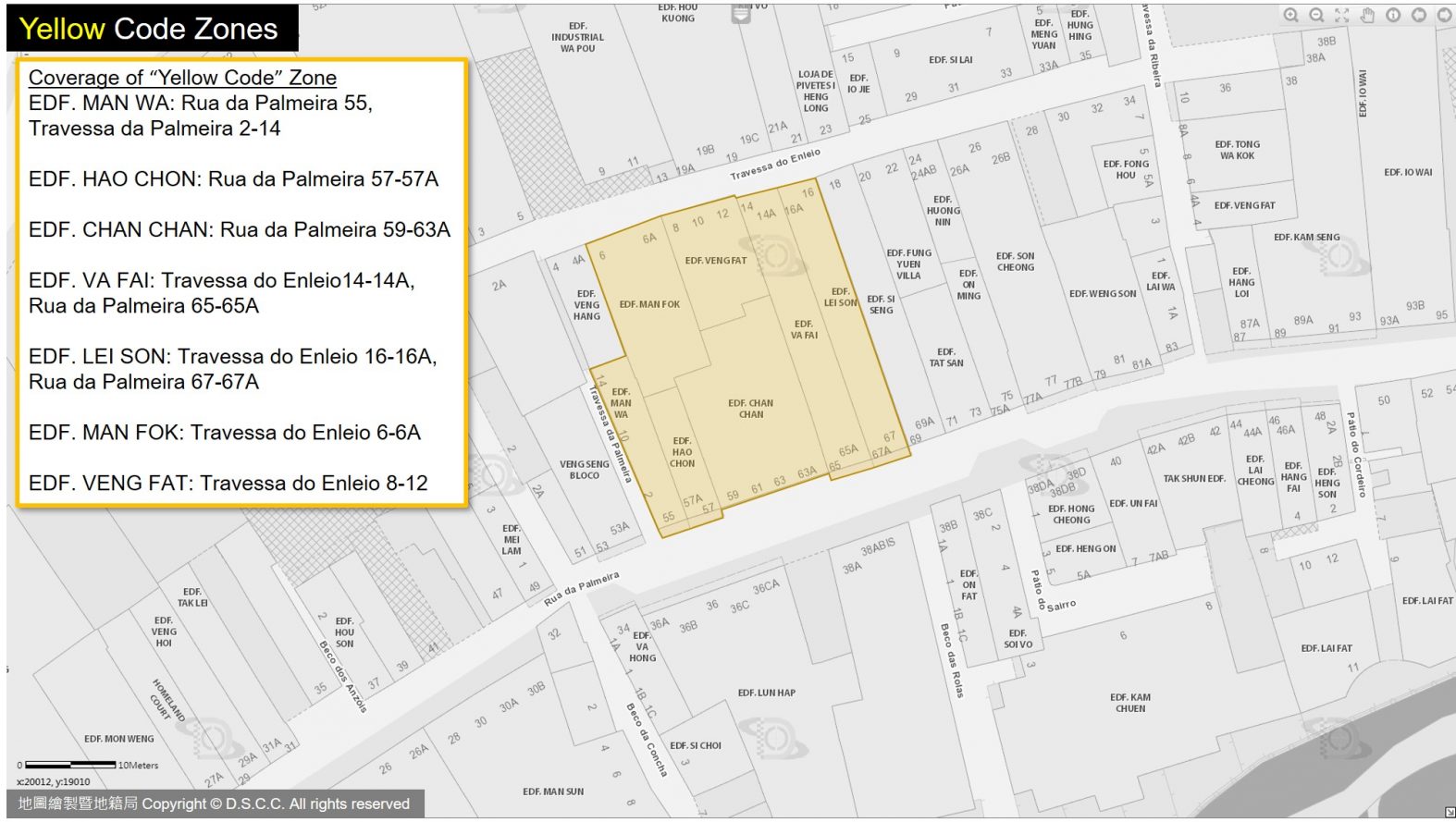 Health officials set out new Yellow Code Zones | Macao News
