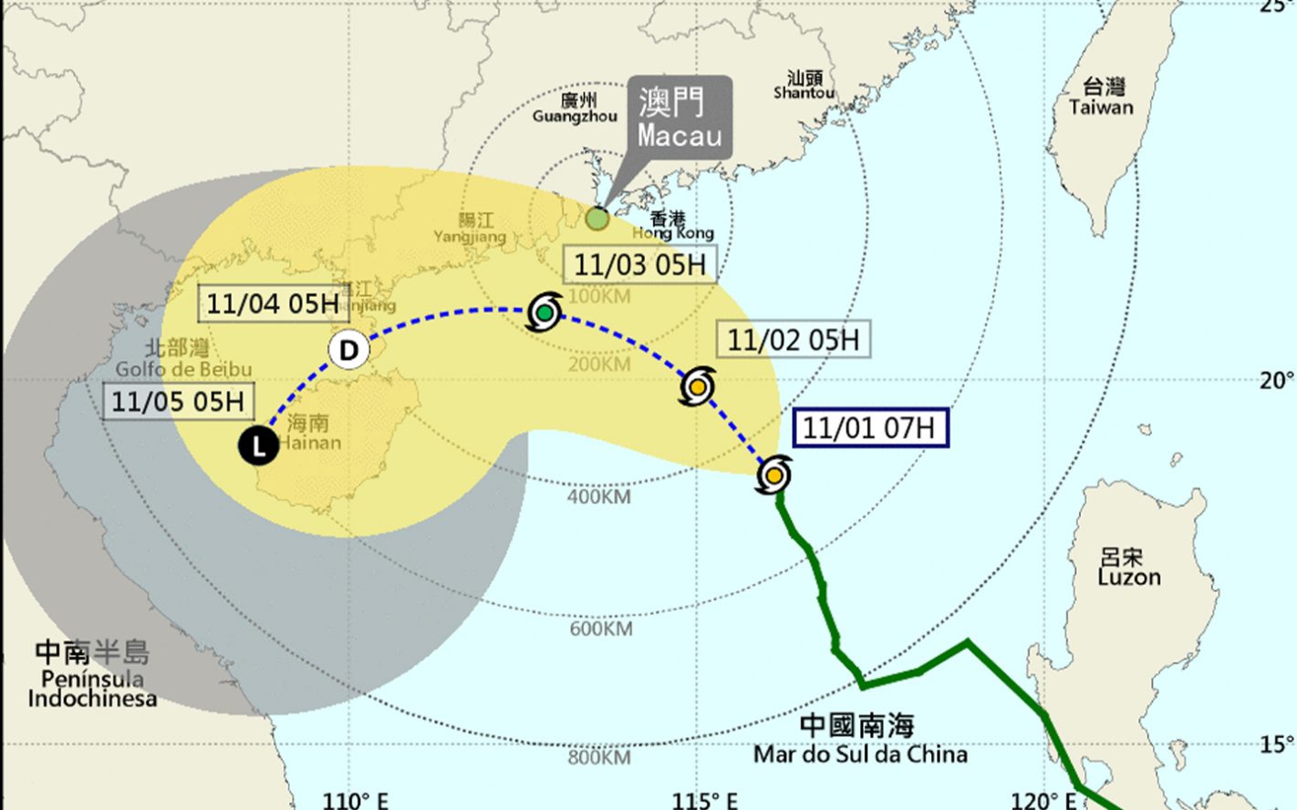 Signal No 3 remains hoisted as strong winds expected today