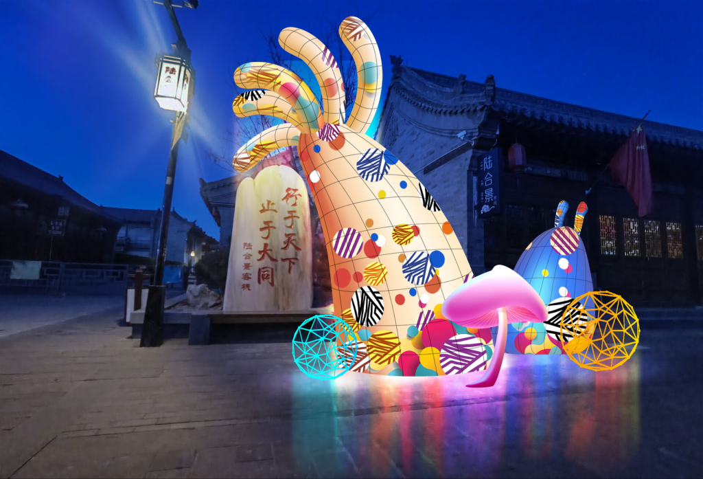 Glowing rabbit lanterns by Macao artist Carlos Marreiros illuminate Xi ...