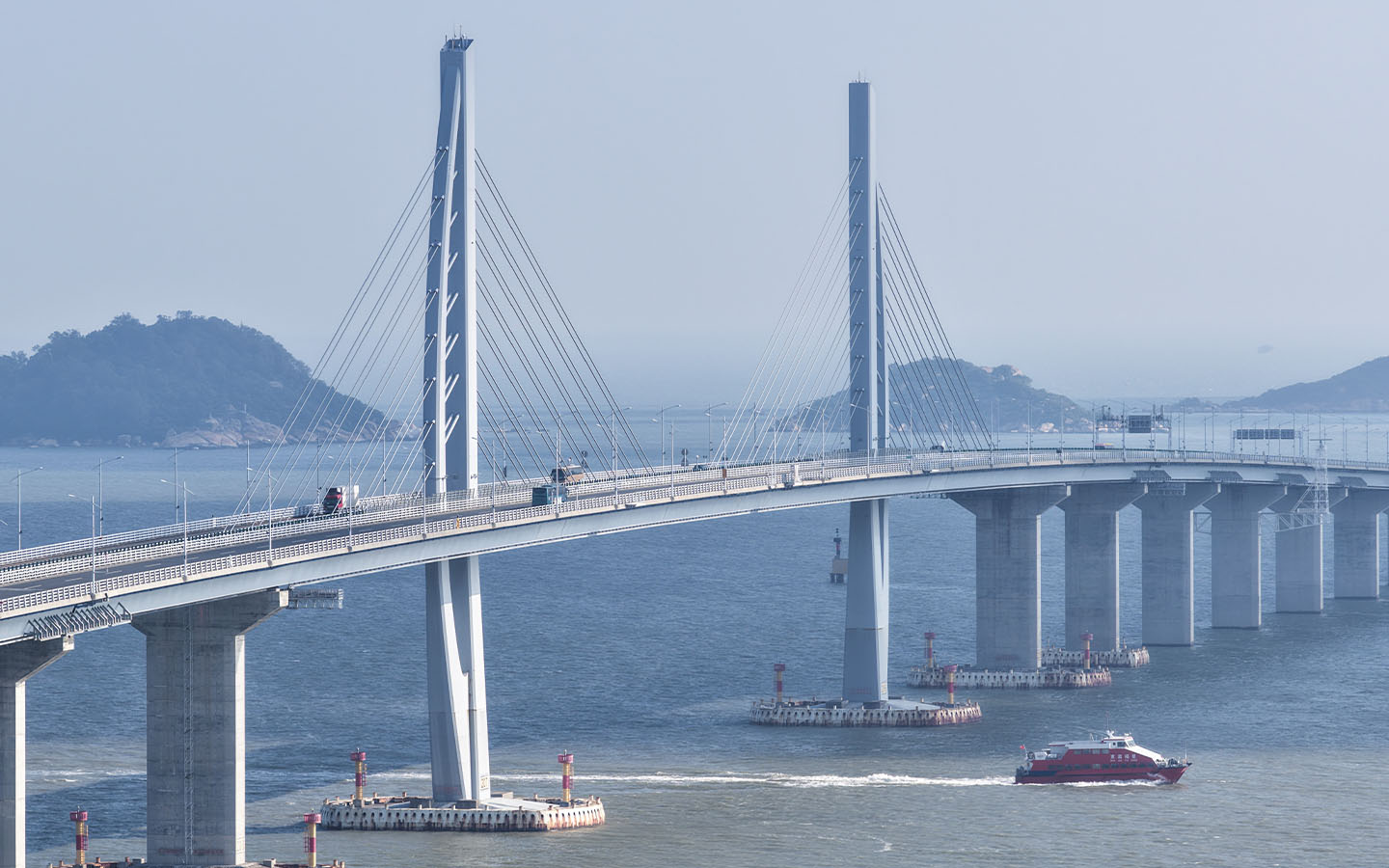 The Hong Kong-Zhuhai-Macao Bridge records 93 million trips in seven years